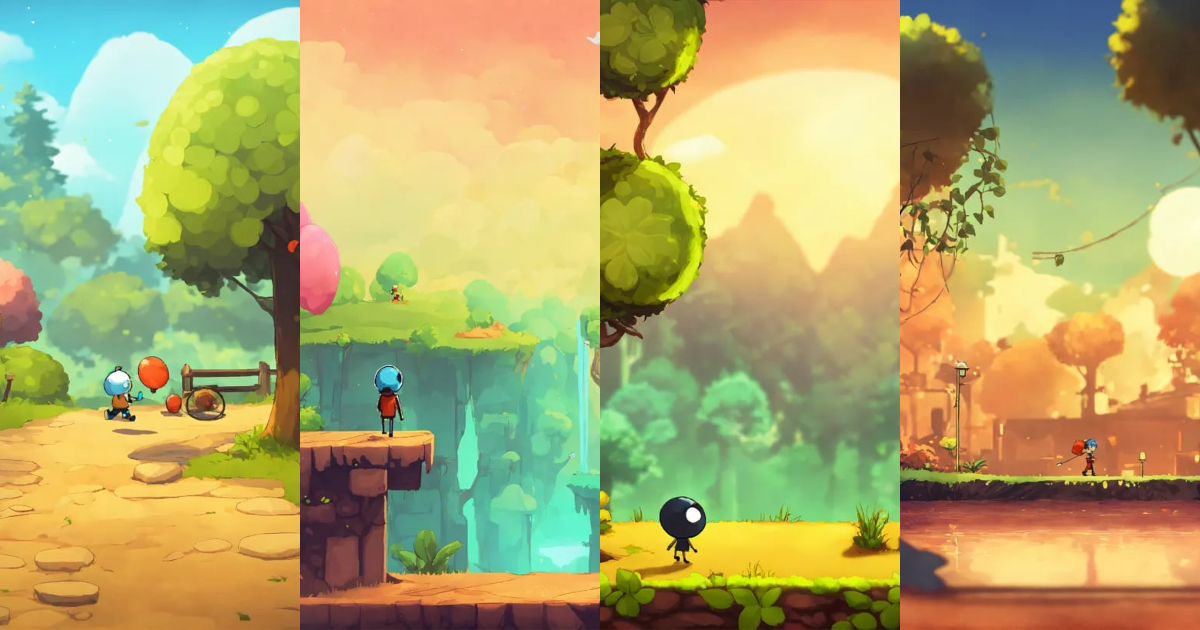 Lexica - 2d side-scrolling platform game, main protagonist, stickman ...