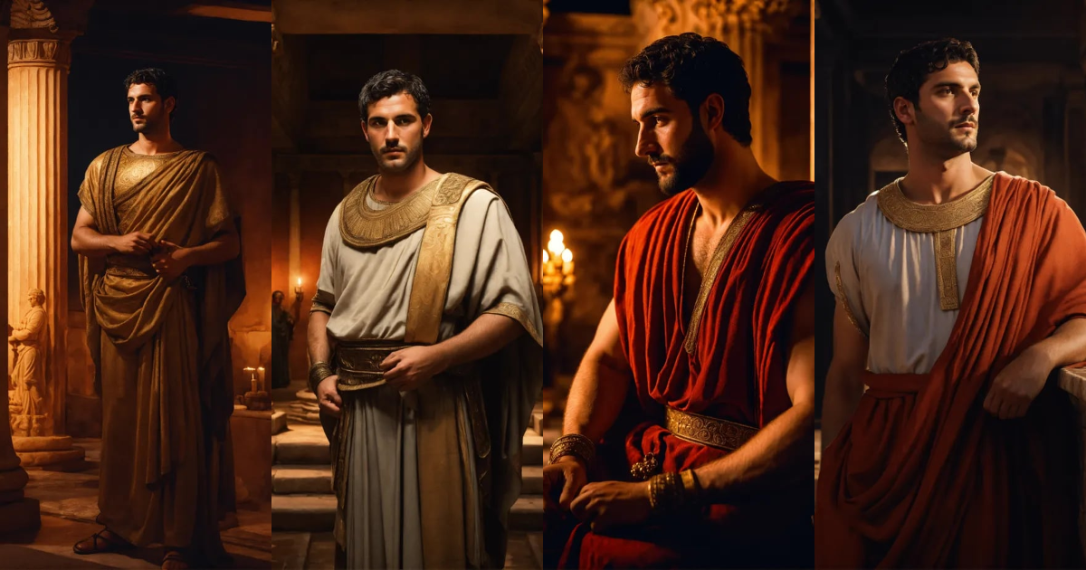 Lexica - Ancient rome, handsome and noble man, roman man, wearing a ...