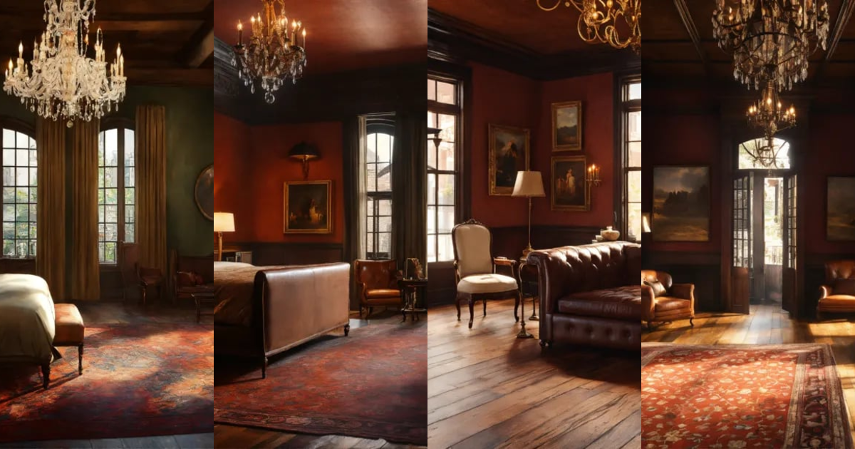 Lexica - Concept art of huge master bedroom, new Orleans, the originals ...