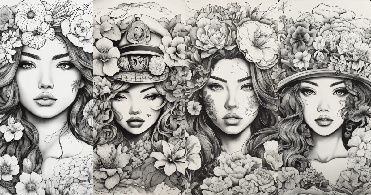 Lexica - Faces and flowers, by Ed Roth, behance contest winner, lowbrow ...