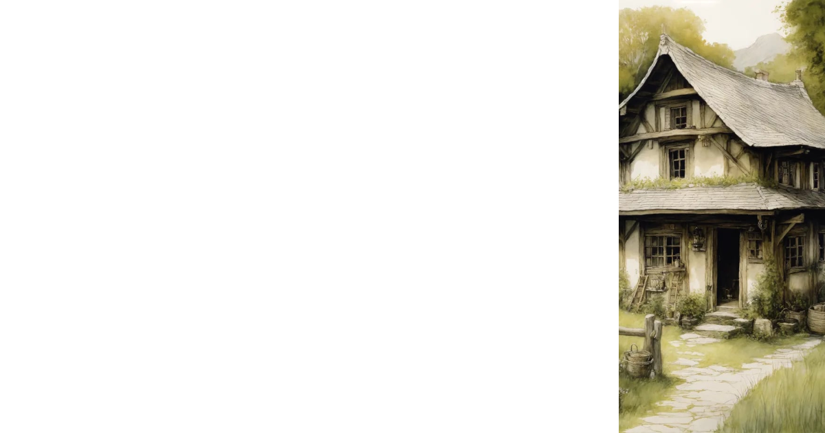 Lexica - "line drawing of a humble homestead, lord of the rings, alan ...