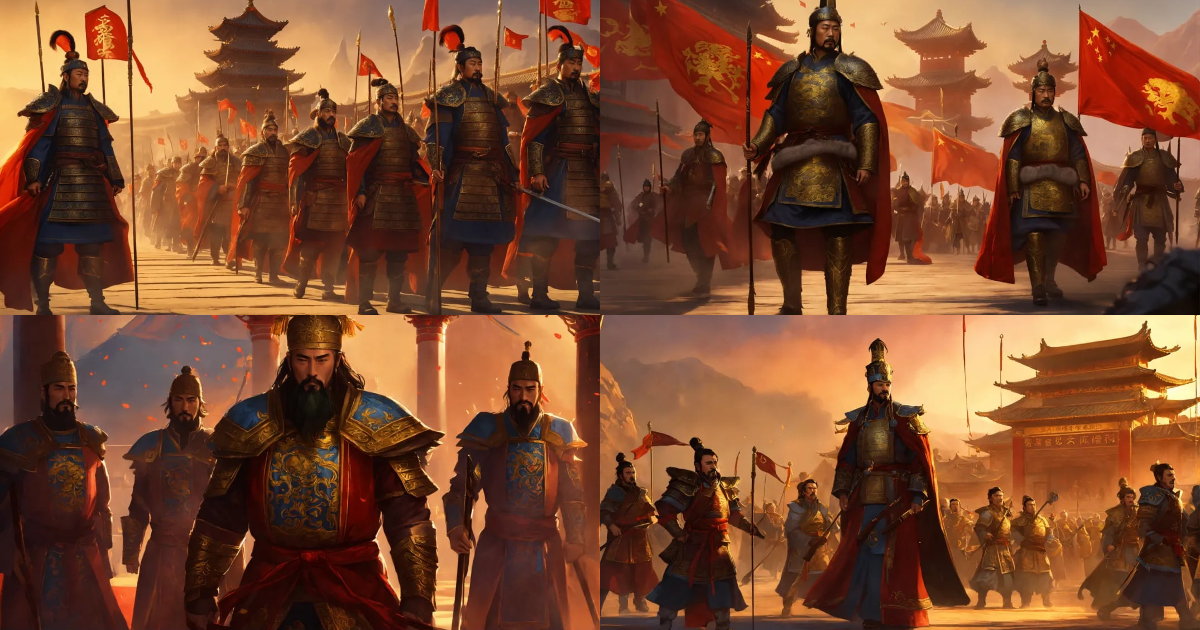 Lexica - D&D, fantasy, cinematic. D&D Chinese emperor's guards
