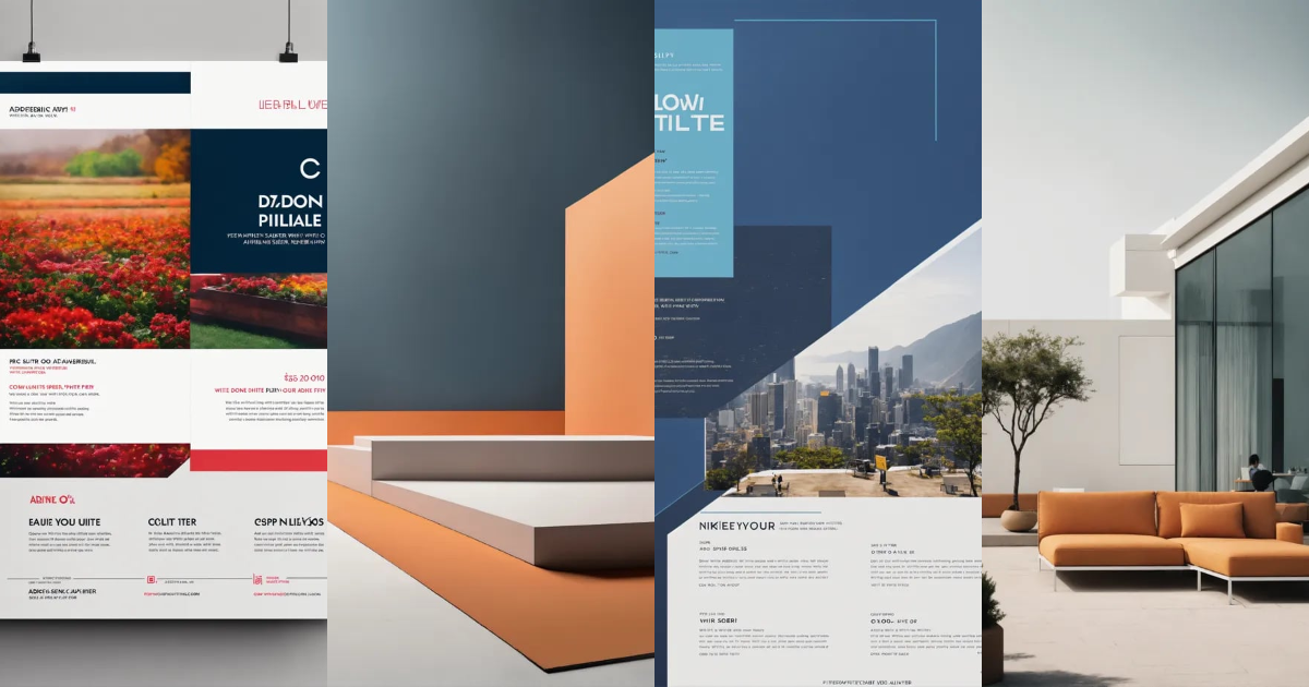 Lexica - Advertising flyer with white space minimalist