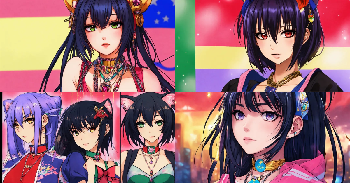 Lexica - A Magical transgender girl with emo cut black hair, bangs that ...