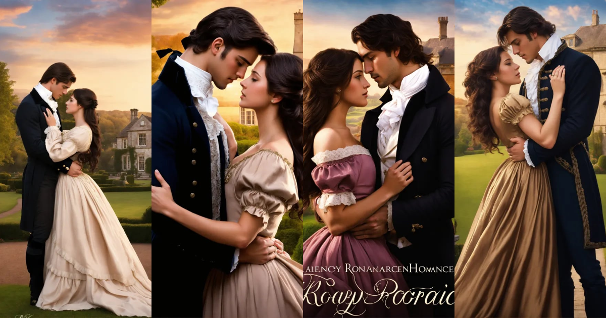 Lexica - Regency romance cover, young attractive regency woman with ...