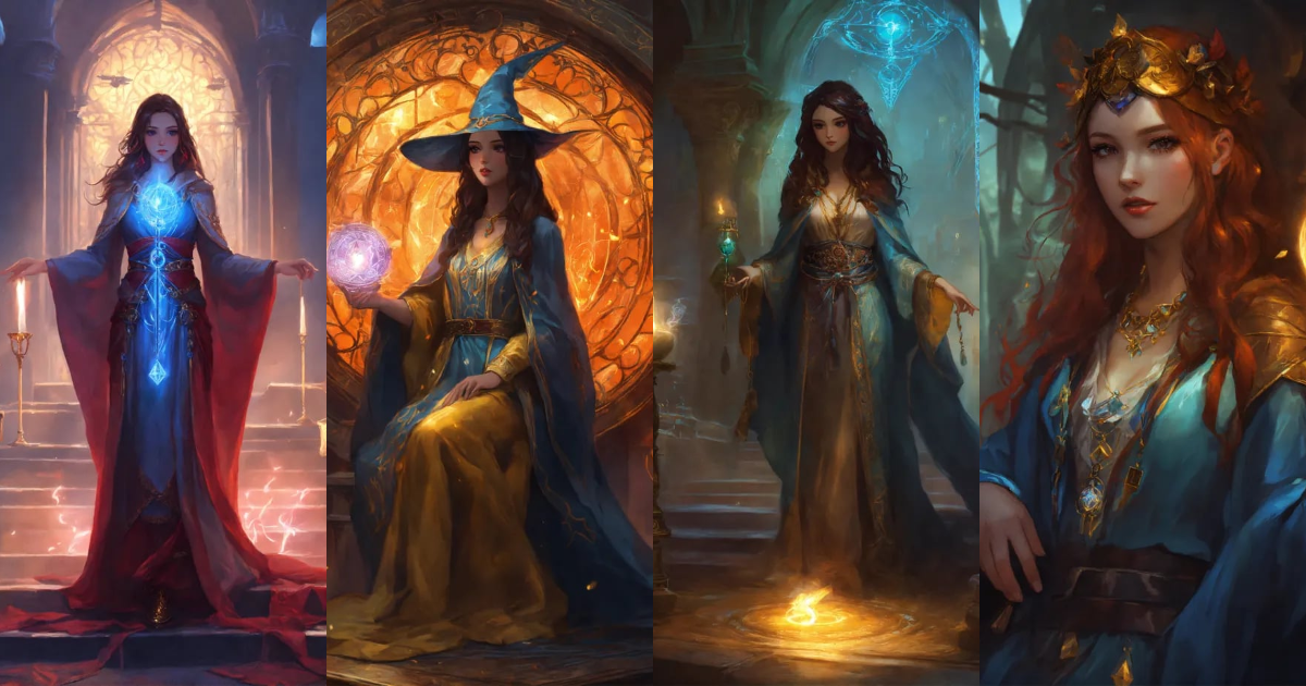 Lexica - Young Sorceress, Blind, Oracle, Ethereal