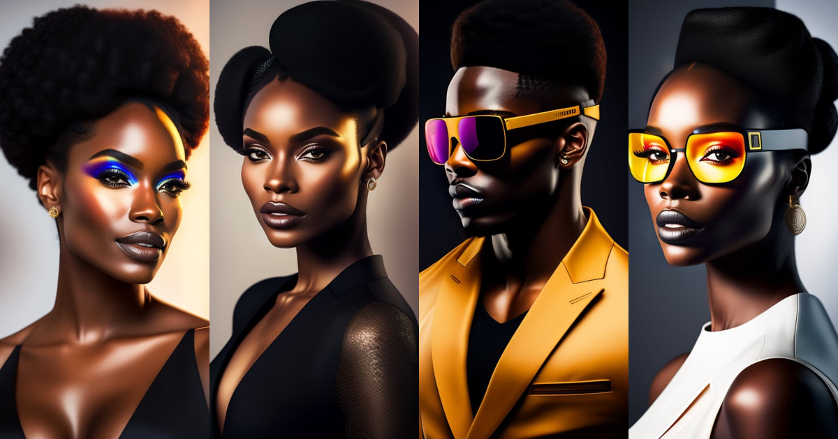 Lexica - Realistic image of black model with innovative oculus headset ...
