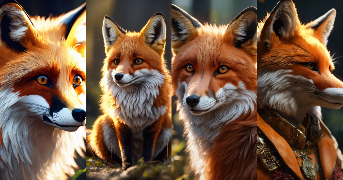 Lexica - Portrait a fox, concept art, intricate detail, highly detailed ...