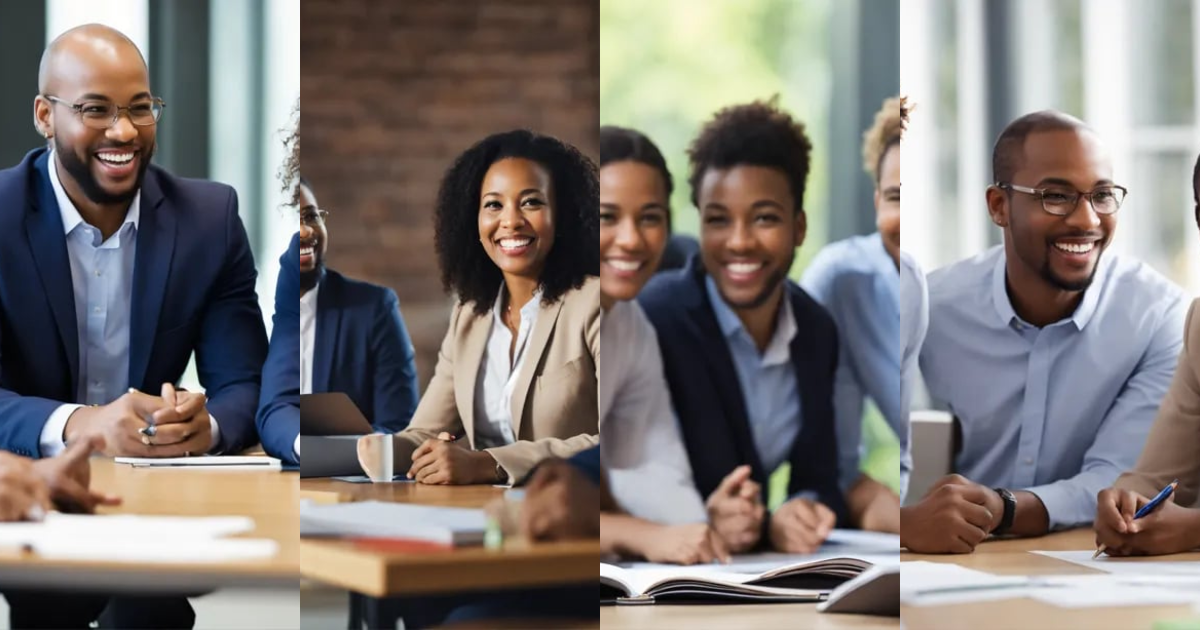 Lexica - A group of joyful Professional looking principals of all races ...