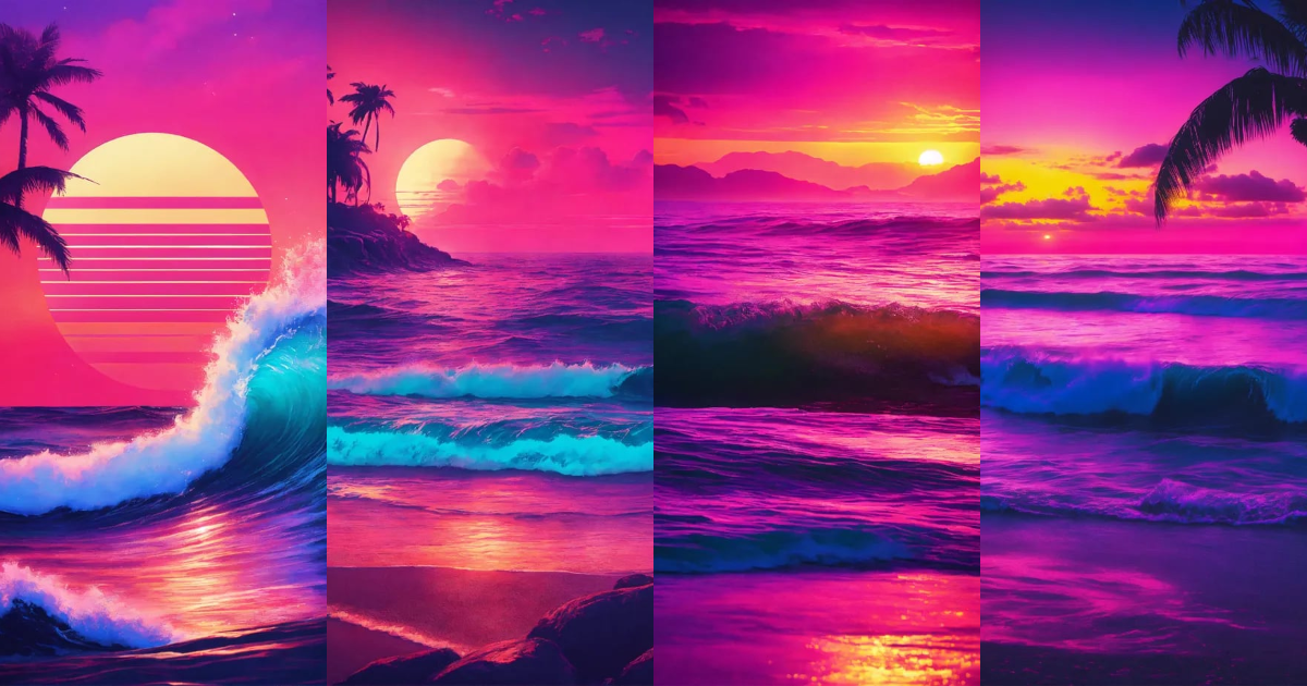 Lexica - Synthwave, waves, ocean