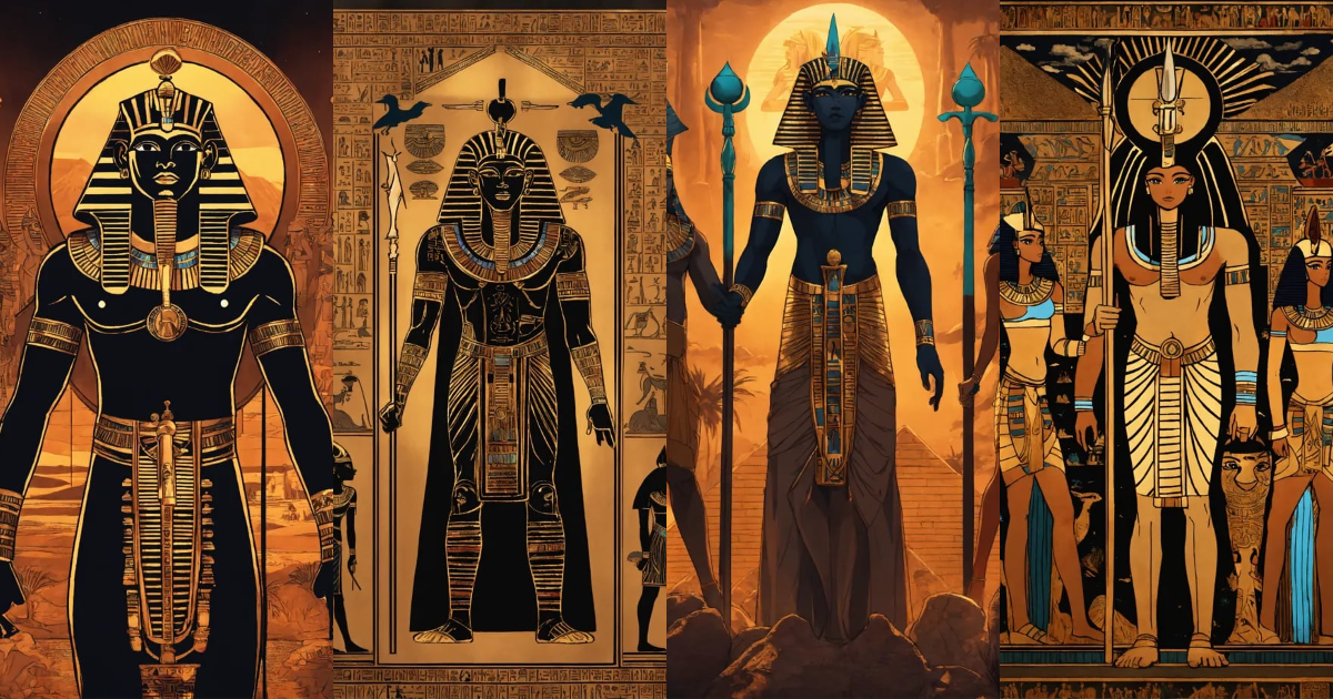 Lexica - Black Egypt, Black Egyptian gods worshipped, depiction of ...
