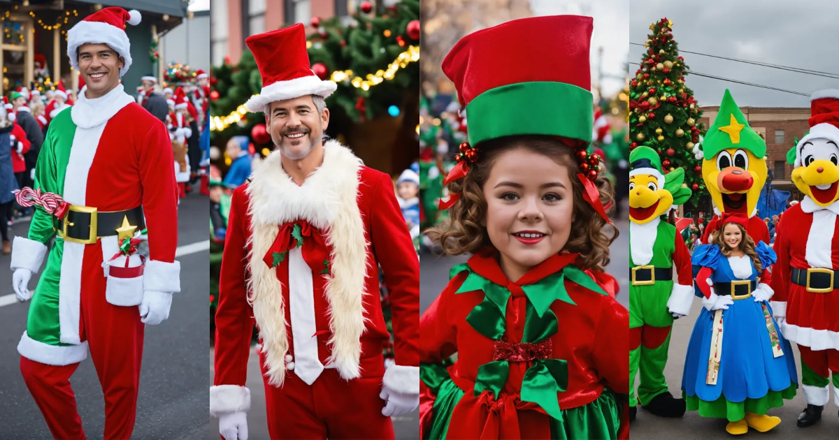 Lexica - Christmas parade characters costumes