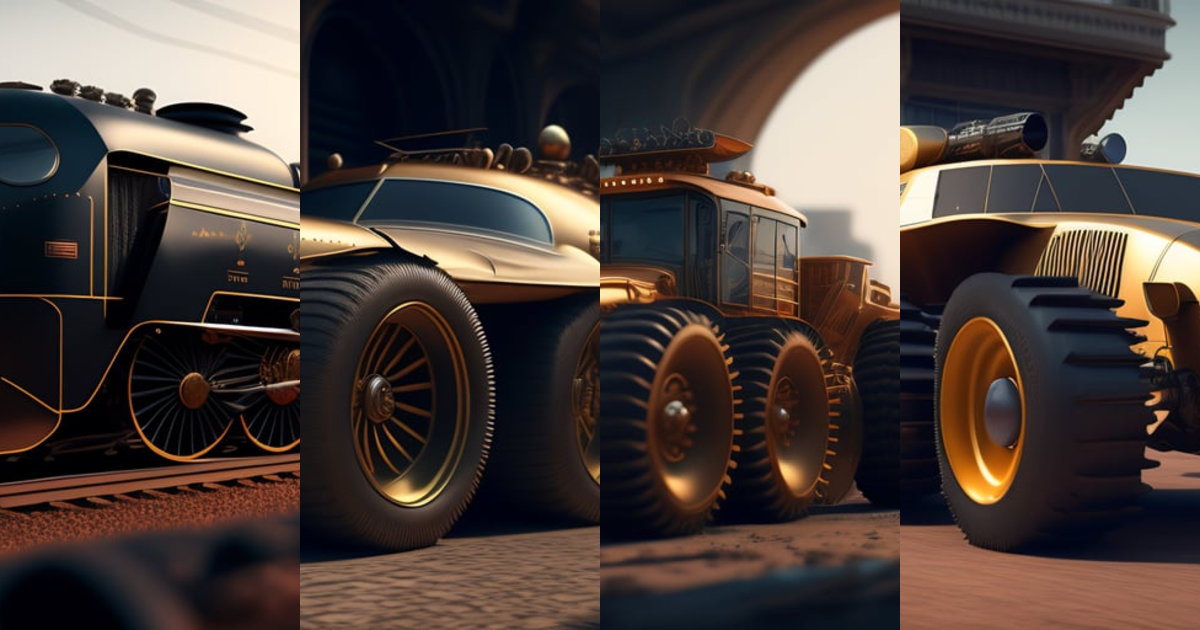 Lexica - Mechanized garrage, realistic background neorealist art room ...