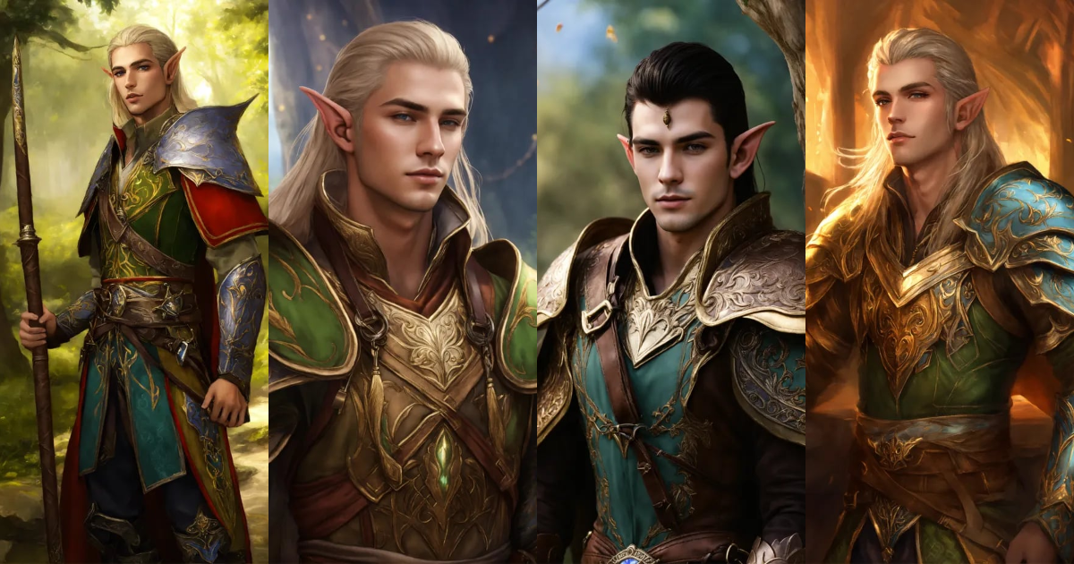 Lexica - Beautiful gay male high elf