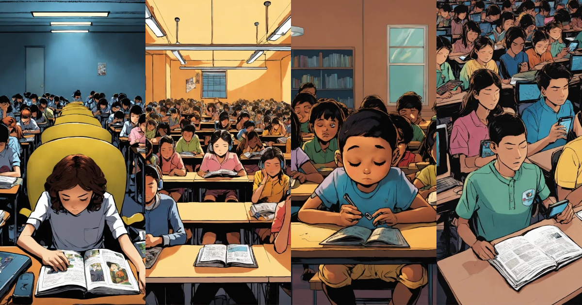 Lexica - Envision a comic cartoon poster with a bird's-eye view of a ...