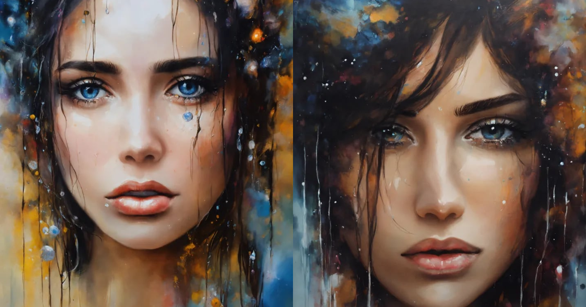 Lexica - Finding cosmic purpose of life, sad beautiful face brunette ...