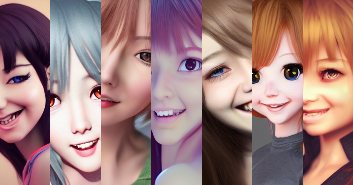 Lexica - Happy girl, 3 d art, blender, realistic, by digital artist, by ...