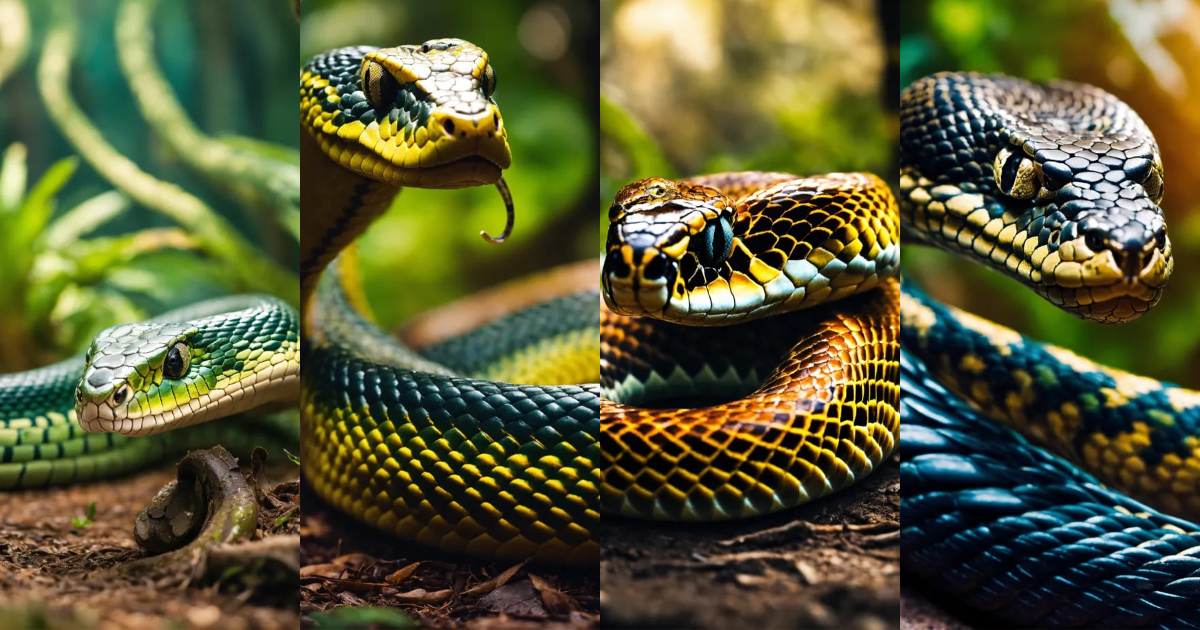 Lexica - Detailed 4k photo of a fantastical creature a giant snake ...