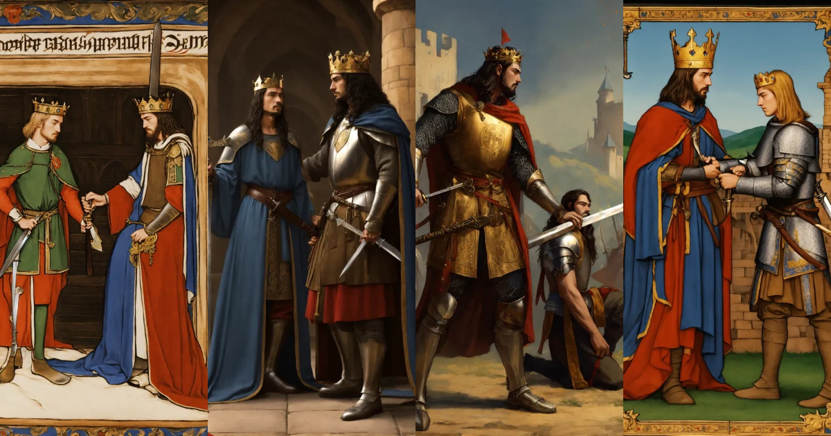 Lexica - In the medieval, the king is around 50 years old, standing ...
