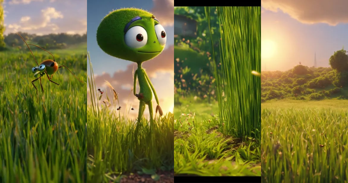 Lexica - The grass as seen from the height of the ants, very tall grass ...