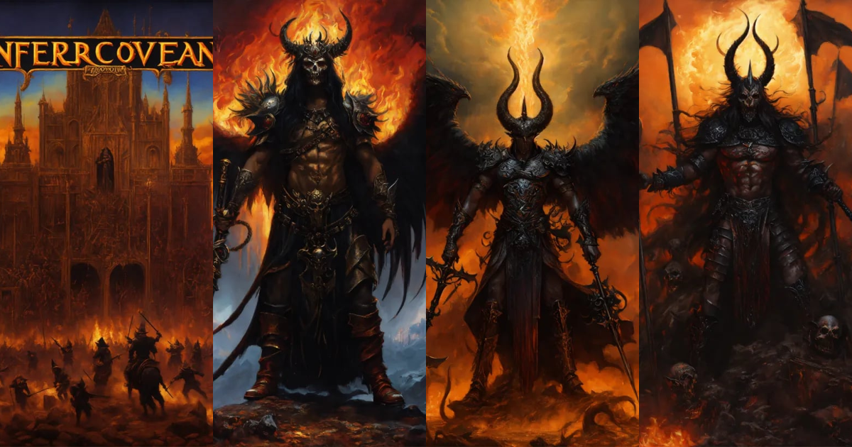 Lexica - "Infernal Covenant" a masterpiece illustration made using oil ...