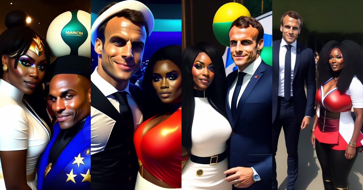 Lexica - Macron with cosplay Illaoi league of legends character