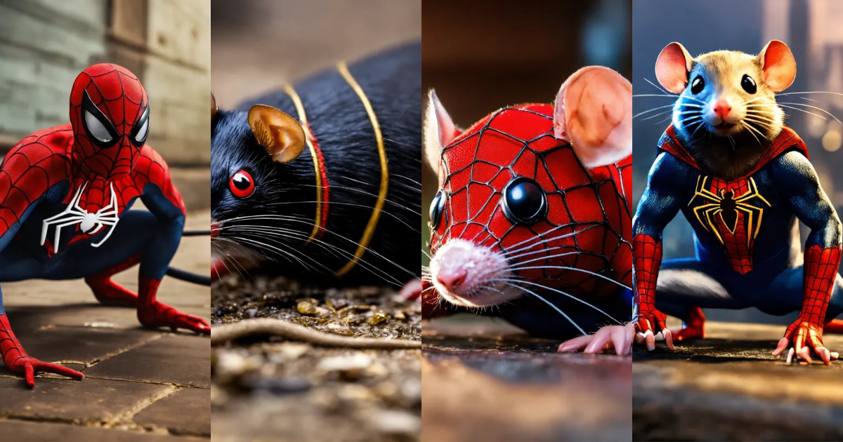 Lexica - Rat spiderman