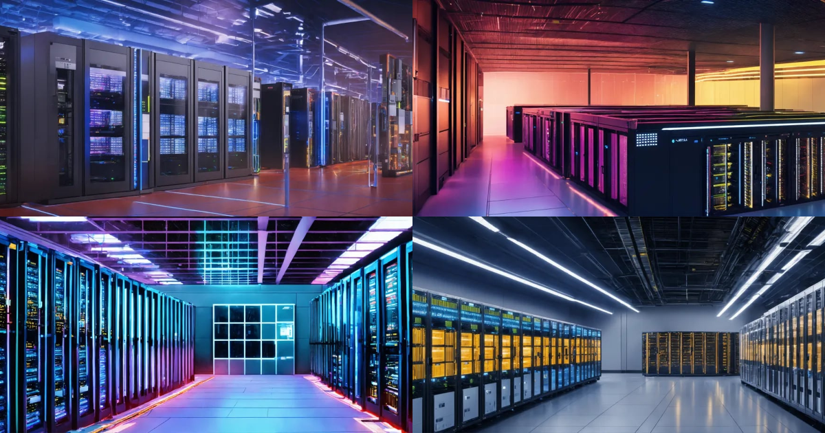 Lexica - AI-animated transformation of a data center, efficiency and ...