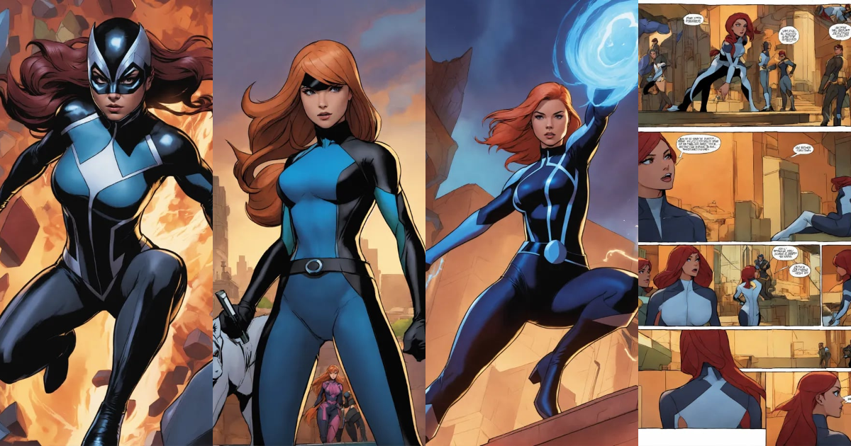 Lexica - Marvel Auran girl from inhumans tv show animated in action ...