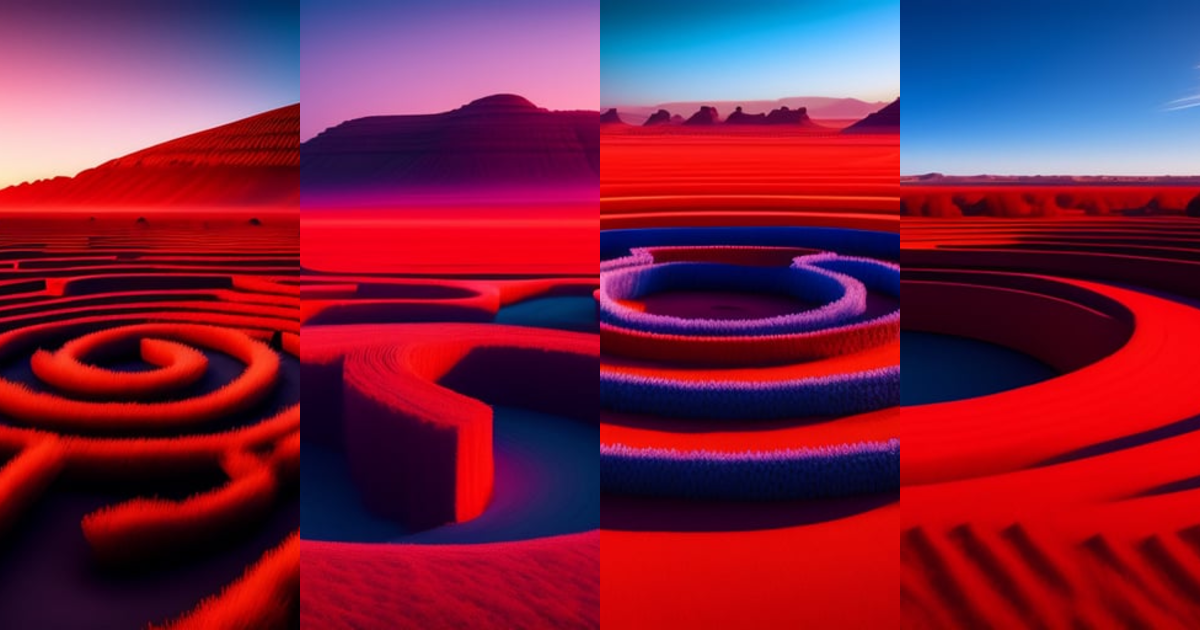 Lexica - Landscape of a labyrinth with someone inside, 8k resolution ...