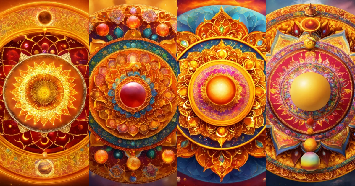 Lexica - Mandala, mandala, Mandala with multiples planets, clouds ...