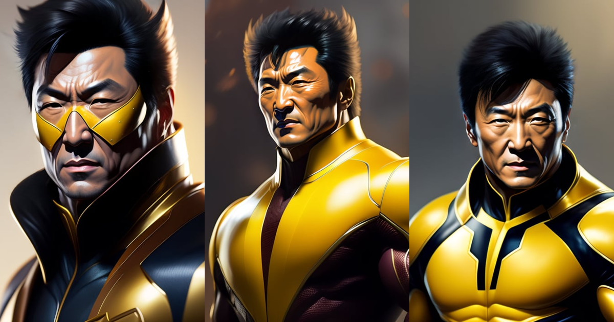Lexica - Portrait of Jackie Chan as wolverine classic suit from marvel ...