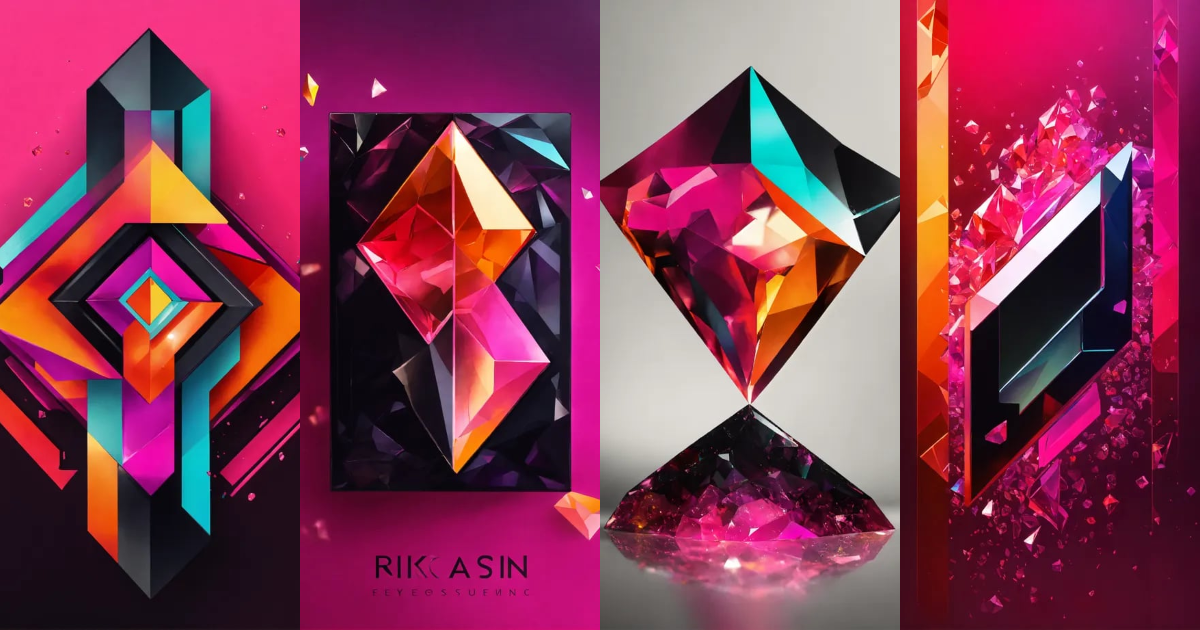 Lexica - Business logo with a vertical letters rectangle shaped iconic ...