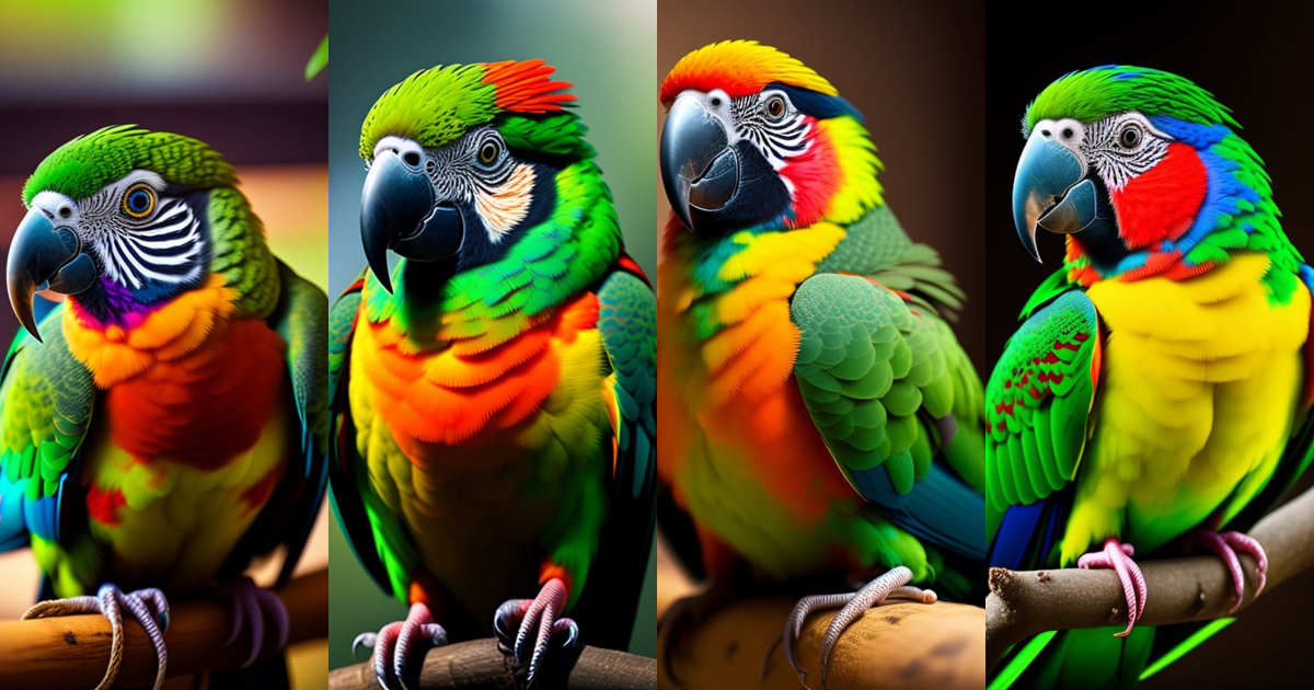 Lexica - A parrot in the house