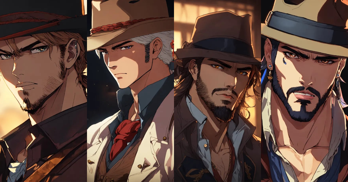 Lexica - Handsome male, wild west, portrait, trending pixiv fanboxe, 4k ...