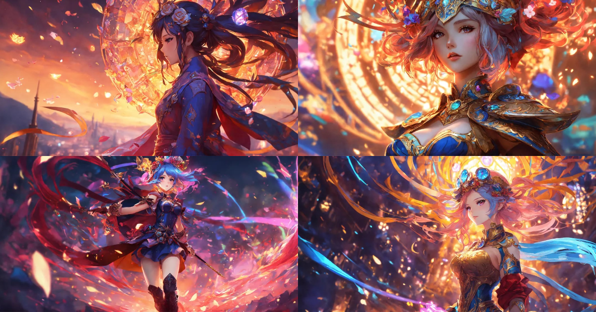 Lexica - Abstract style anime art of magic girl 8k, stunning intricate ...
