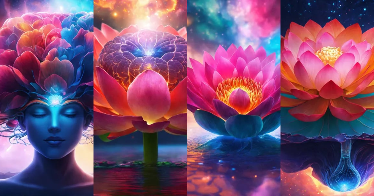 Lexica - Human brain is exuding magical light of vibrant colors, put a ...