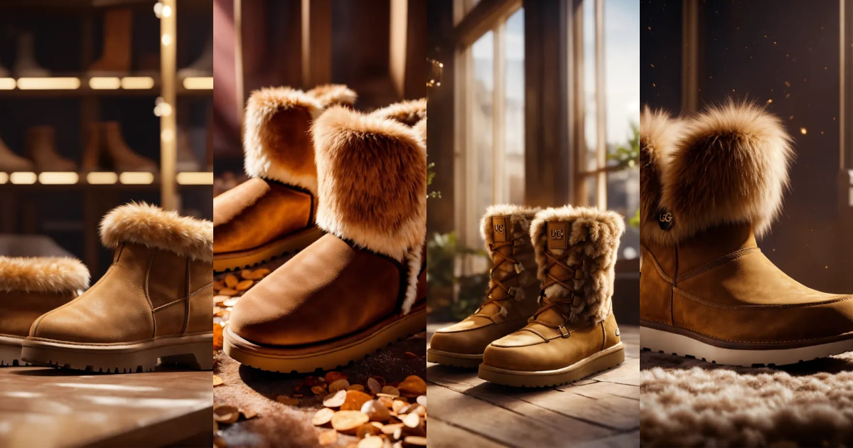 Lexica - UGG shoes concept, made out of fur , luxury, futurist ...