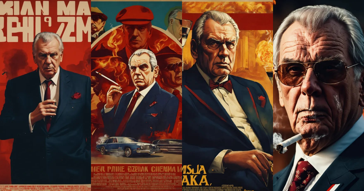 Lexica - Czech president Milos Zeman smoking cigarette, gangster mafia ...