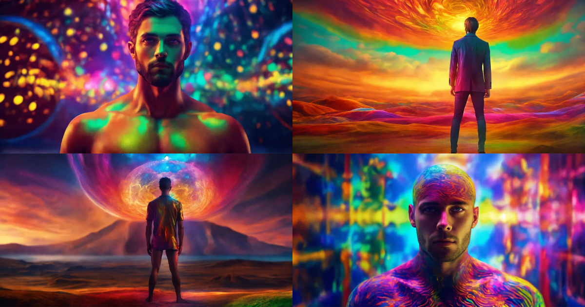 Lexica - The human soul, well built man standing looking at the camera ...