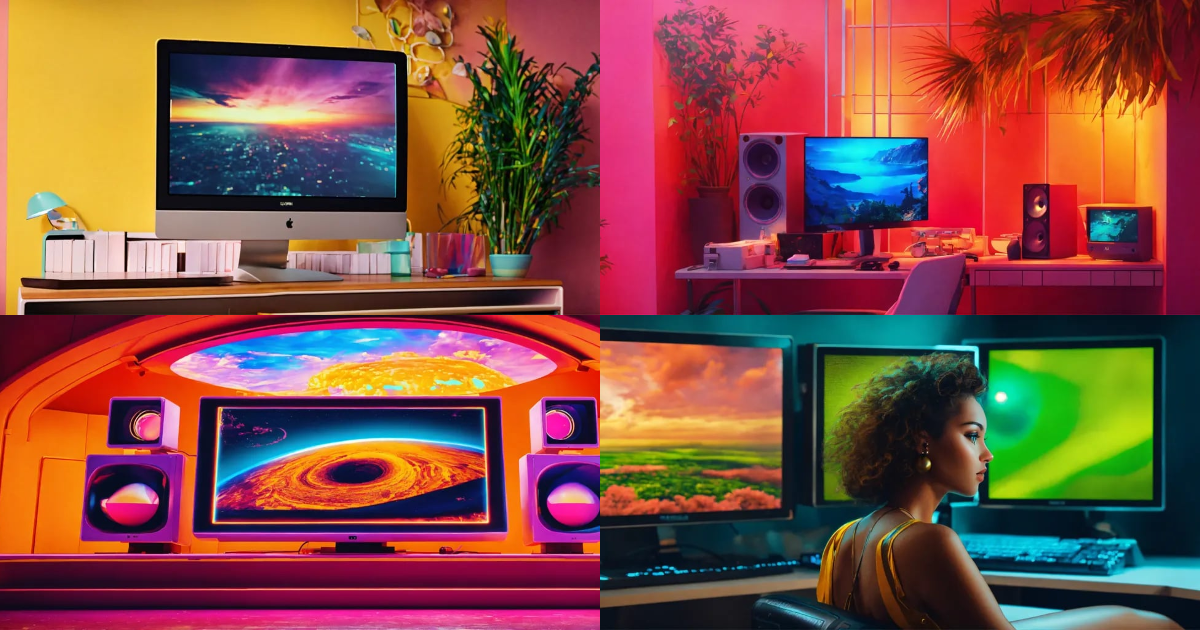 Lexica - Retro Highly detailed, hiper realistic computer monitors on ...