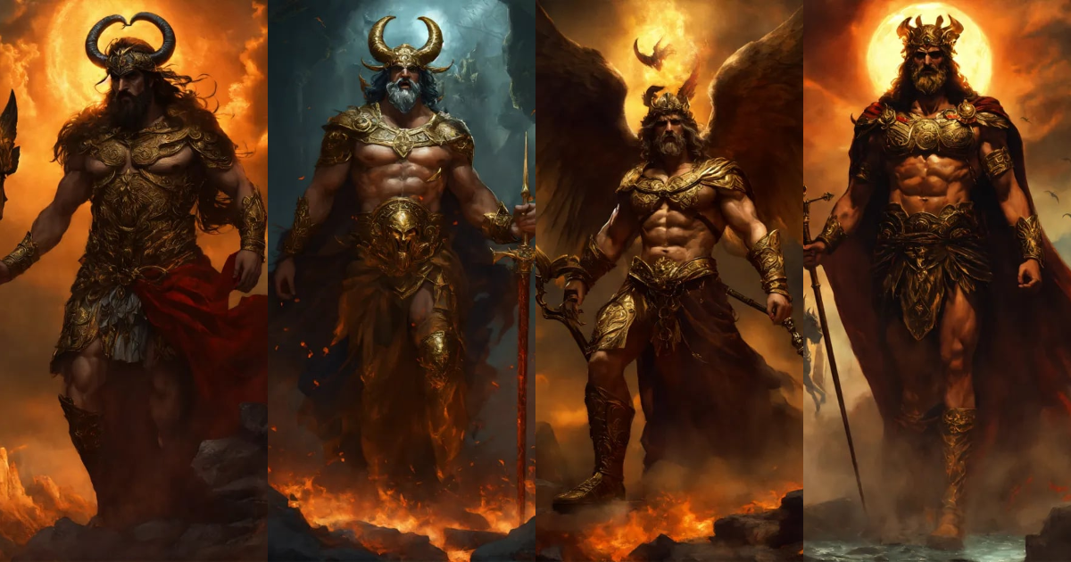 Lexica - Greek god of fear, terror, scary, full scene