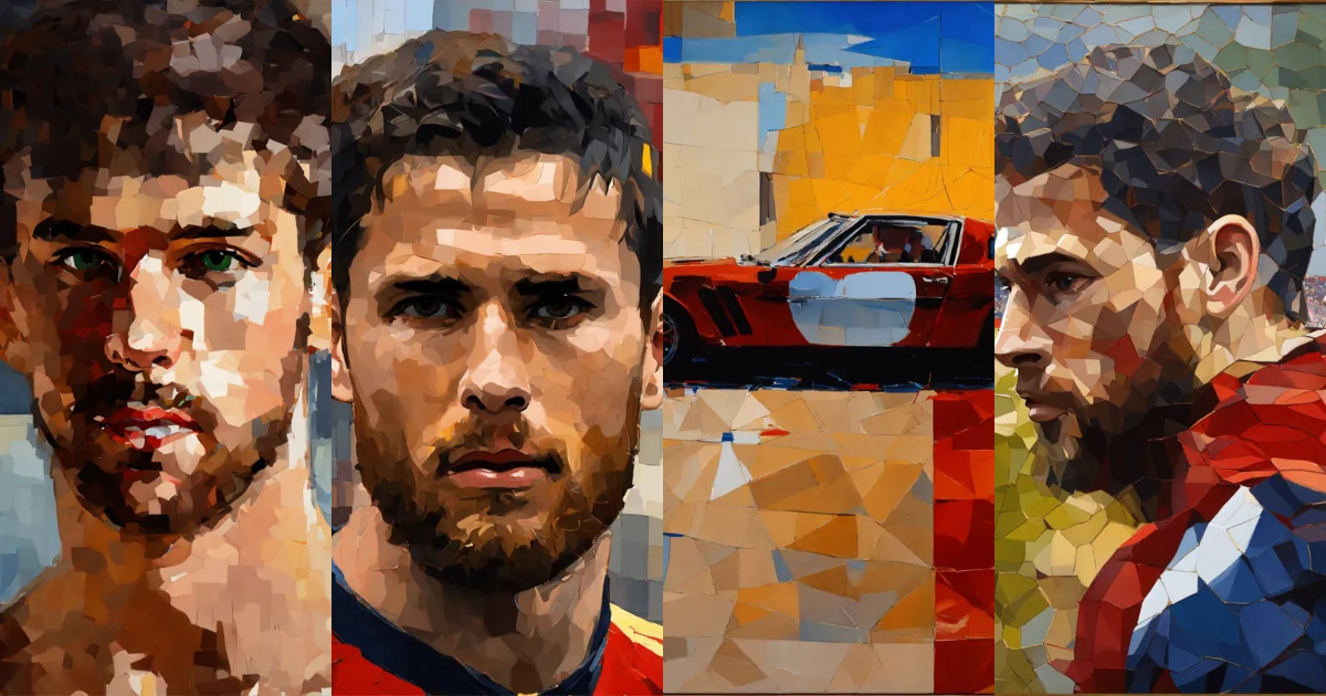 Lexica - Espagne, oil painting, transparent, in style, generative art ...