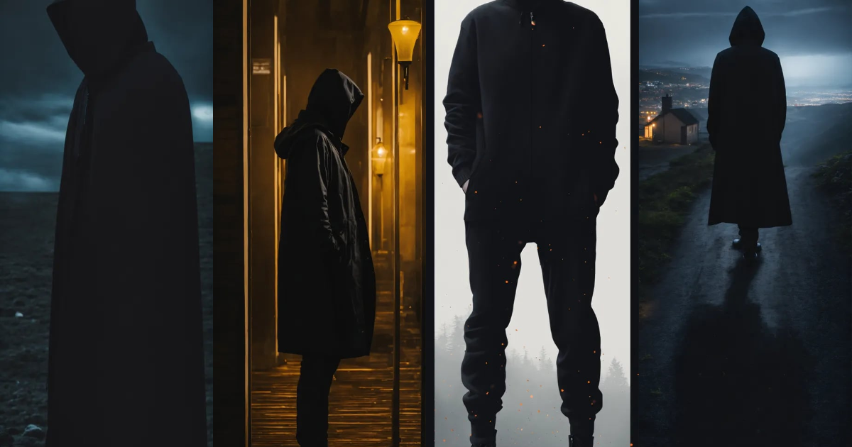 Lexica - An anonymous non-real person all in black with no details ...