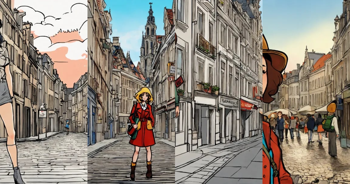 Lexica - A european comic style hand drawn cartoon of a hot girl ...