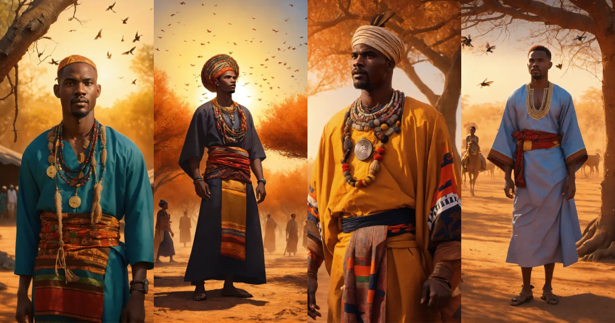 Lexica - Handsome black light skinned omolu man with ginger hair with ...