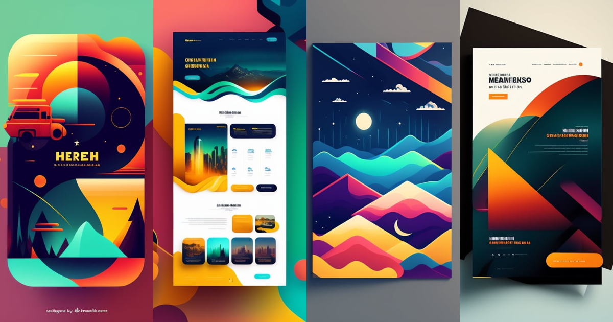Lexica - Webpage background hero image for motion graphics designer ...