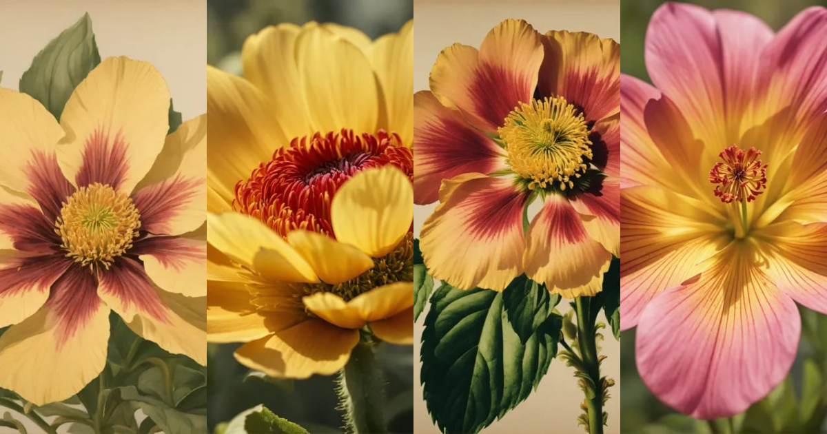 Lexica - Botanical print of a single flower, 8K