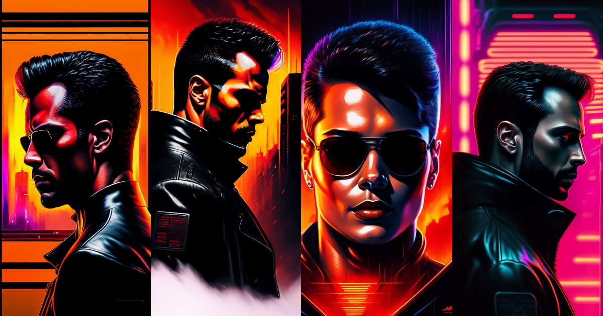 Lexica - Terminator in Blade Runner 2049, neo noir, cyberpunk ...