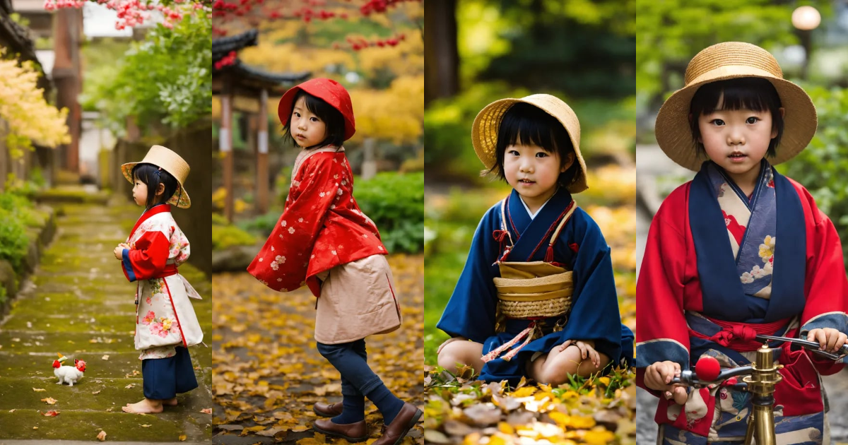 Lexica - Japanese child during 20s playing